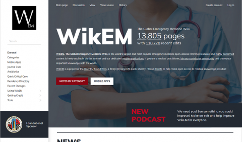 WikEM, The Global Emergency Medicine Wiki - Dr App